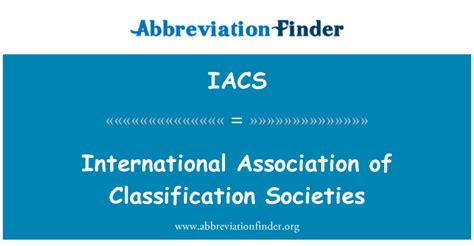 Iacs Significa Asociación Internacional De Sociedades De Clasificación