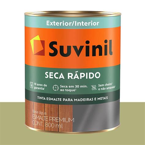 Tinta Esmalte Bril Base Água Suvinil Verdite 800 Ml Shopee Brasil