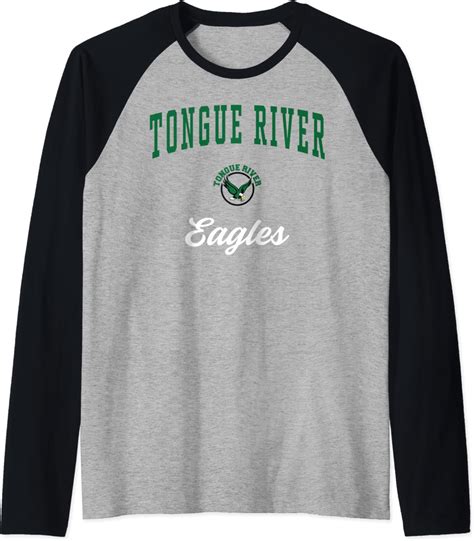 Tongue River High School Eagles Raglan Baseball Tee