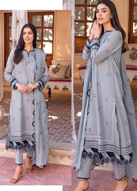 Essential Lawn By Gul Ahmed Embroidered Lawn Suits Unstitched 3 Piece