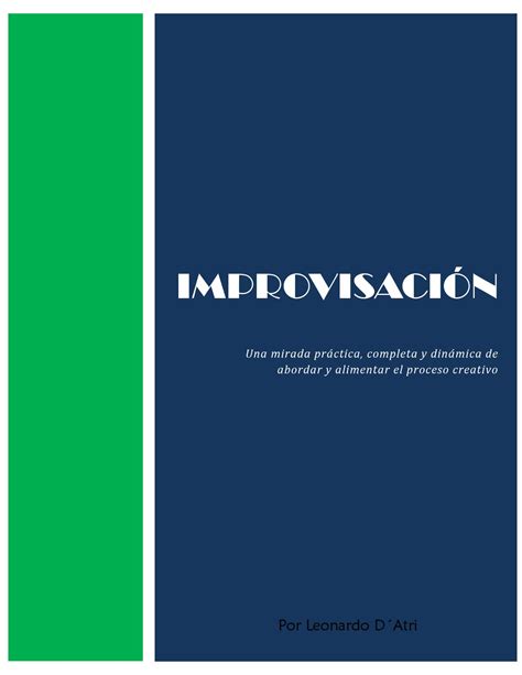 Improvisación Libro Pdf Para Aprender A Improvisar