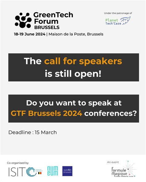 Are You Committed Towards A More Sustainable It Submit Your Application… Ulb Techsci