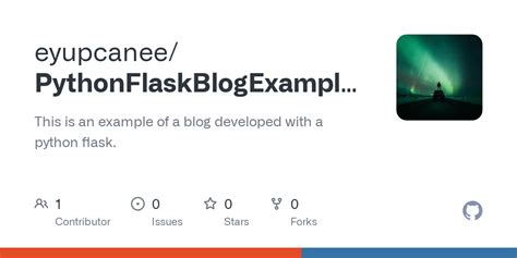 GitHub Eyupcanee PythonFlaskBlogExampleWithMySql This Is An Example Of A Blog Developed With
