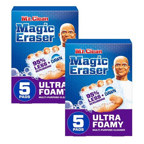 Mr Clean Ultra Foamy Plus Dawn Magic Eraser Sponge 5 Cnt Multi Pack