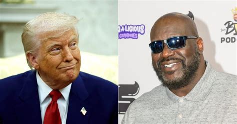 Shaq Comes Face To Face With Trump Shows Respect In Epic Moment At Ufc 314