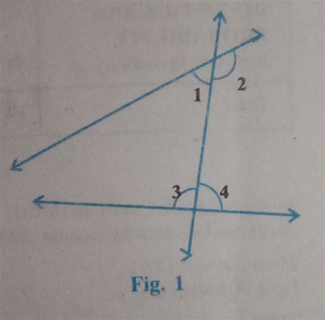 In Fig 1 According To Euclids 5th Postulate The Pair Of Angles