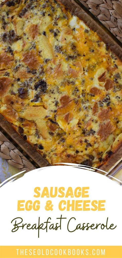 Egg And Sausage Breakfast Casserole Recipe Using White Bread