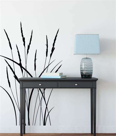 Long Grass Decal Grass Blades Decal Grass Wall Sticker Reeds Wall