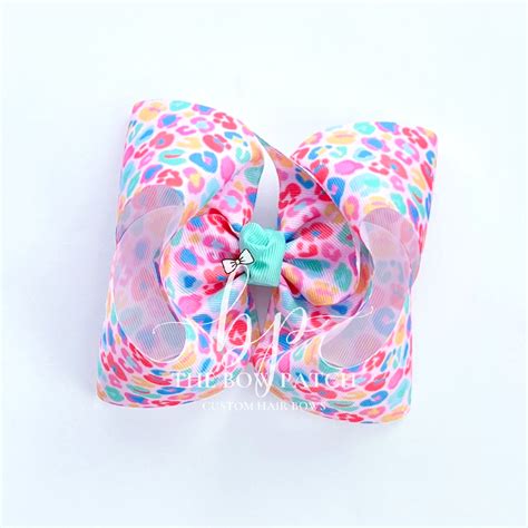 Candy Leopard Boutique Bow The Bow Patch