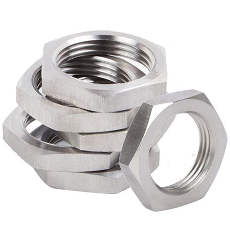 All Size Din936 Stainless Steel Hexagon Thin Nuts Din936 And Iso4035