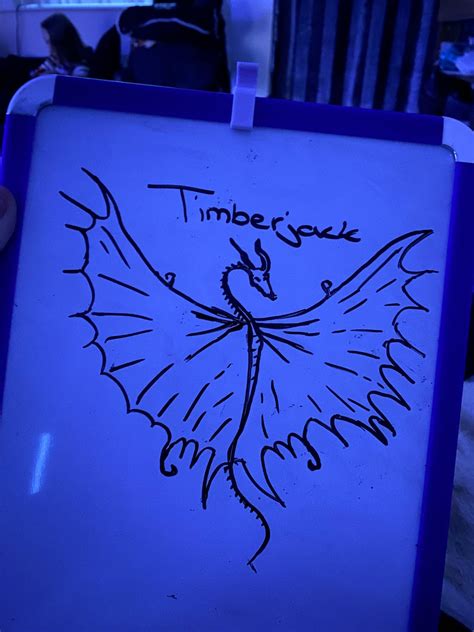 Thought I Might Share This Timberjack I Drew On My Whiteboard Its Not The Best But I Thought