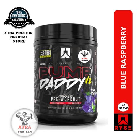 Ryse Pump Daddy Non Stim Pre Workout V2 Blue Raspberry 772g 40