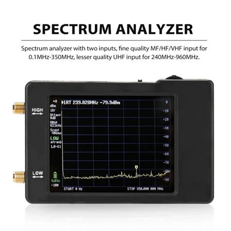 Új Verzió Portable Apró Spectrum Analyzer Handheld 2 8 ” Tiny Frequency Analyzer 100khz Mf Hf