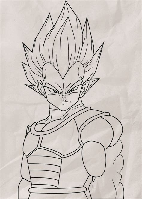 How To Draw Vegeta A Step By Step Guide Anime Drawing Books