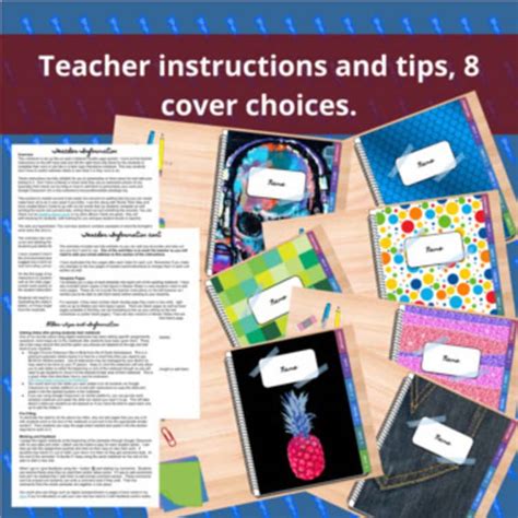 Spelling Word Work Digital Interactive Notebook Template Editable