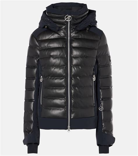 Adele Faux Leather Ski Jacket In Black Toni Sailer Mytheresa