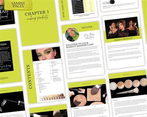 Makeup Tutorial Digital Guide Step By Step Pictorials Editable Canva