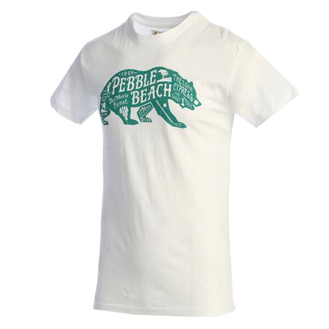 Pebble Beach Bear Map Tee By American Needle Pebble Beach Shop Online