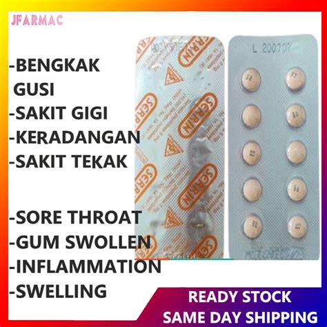 Serrin 10s Ubat Surut Bengkak Shopee Malaysia