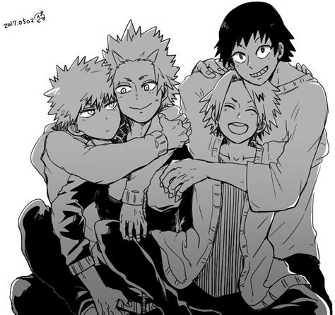 Boku No Hero Academia Katsuki Bakugou Kirishima Eijirou Kaminari