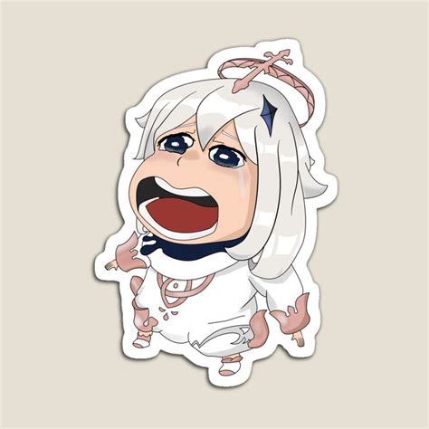 Paimon Crying Sticker For Sale By Towacat Pop Art Sticker Design One Piece Anime