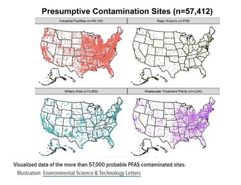 Us Pfas Contamination Map Study Chemical Free Life