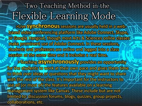 Flexible Learning Environment Ppt
