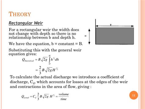 Ppt Experiment 6 Flow Over Weirs Powerpoint Presentation Free Download Id 2137429