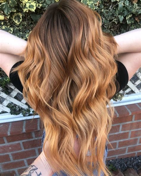 Reverse Ombre Strawberry Blonde Hair