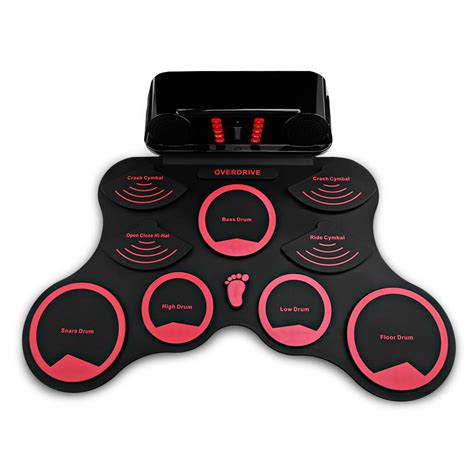 10 Pads Electronic Roll Up Drum Kit Silicone Conve Grandado