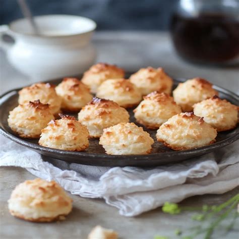 Easy Coconut Macaroons Recipe With Optional Chocolate Dip Arabella