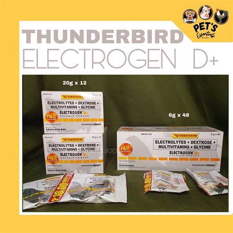 Electrogen D Plus 20g And 6g Shopee Philippines