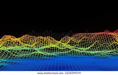 3d Rendered Scientific Grid Landscape Stock Illustration 2224299379 Shutterstock