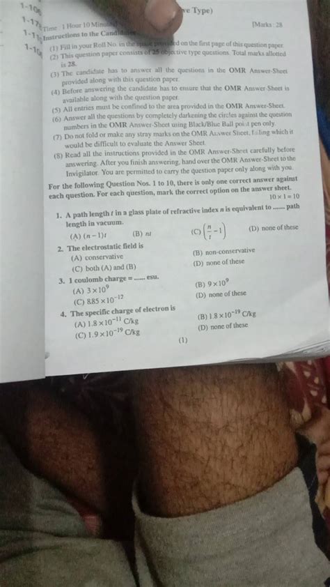 The Specific Charge Of Electron Is Filo