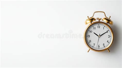 An Antique Alarm Clock With A Vintage Metal Construction Is Showcased