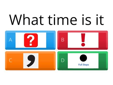 Punctuation Marks Quiz