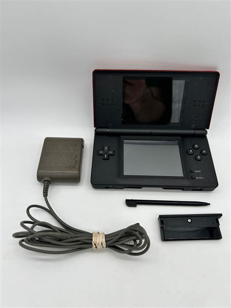 Official Nintendo Ds Lite Red Crimson Black Retro Console Pixel Retrocom