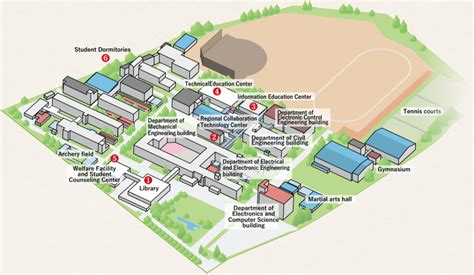 Access And Campus Map National Institute Of Technology Kosen Nagano College