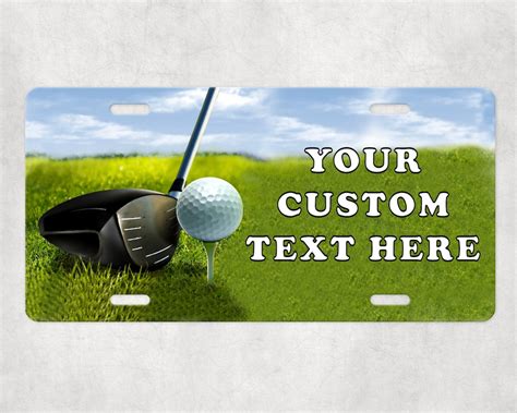 Golf Custom Text License Plates Vanity Plate Novelty Car Tag