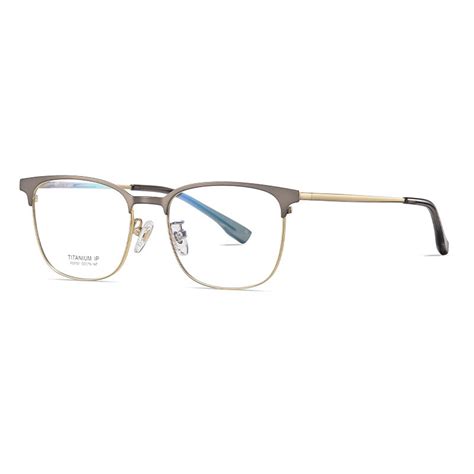 Customized Flexible Titanium Eyeglass Frames For Men