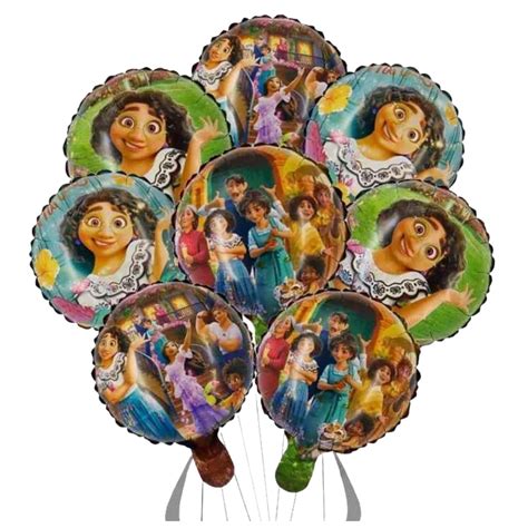 Set Globos Aluminio Redondos Encanto 8pzas 25cm Tu Fiesta A Un Click