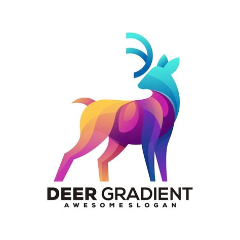 Premium Vector Deer Colorful Logo