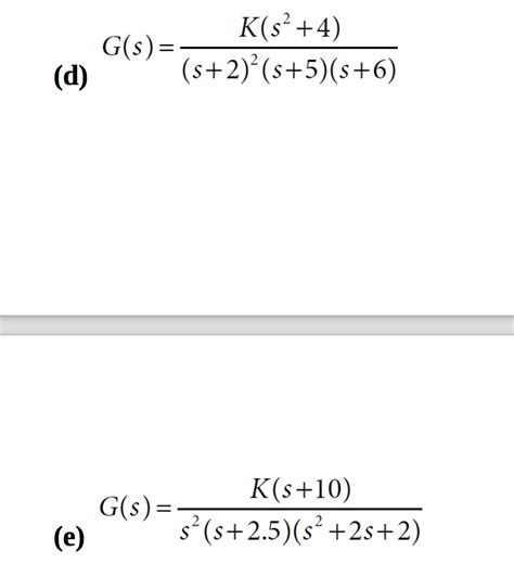 Solved 3 Sketching Root Locus Plots From The Forward Path