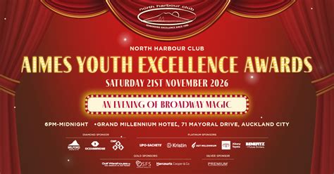 Aimes Youth Excellence Awards Gala Dinner 2026 North Harbour Club