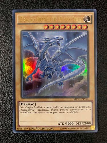 Dragão Branco De Olhos Azuis Carta Yugioh Mvp1 Ptsv4 Rara