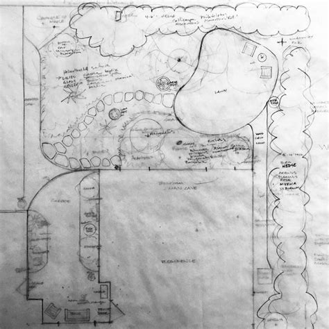 Three Quick Sketches Of Front Yard Layout Options