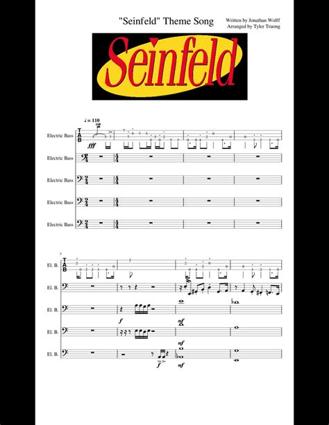 Seinfeld Theme Song Bass Quintet Sheet Music For Bass Download Free