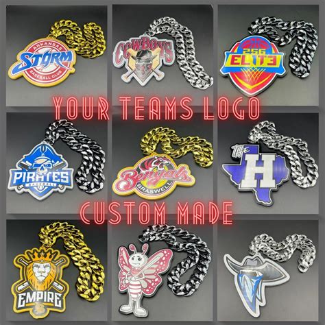 Custom Team Hype Chains Etsy