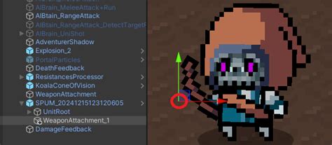 【topdown Engine】【トラブル】敵の攻撃がプレイヤーの中心にならない事象と攻撃位置の設定 Topdown Engineを極める