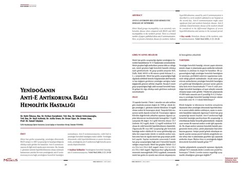 Pdf Anti E Antibody Related Hemolytic Disease Of Newborn